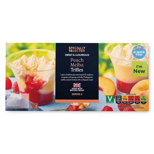 Premium Peach Melba Trifles Twinpack | ALDI UK